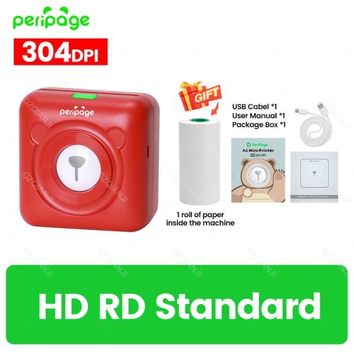 Imprimante RD 304 dpi-Peripage horizon-Mini imprimante photo portable ...