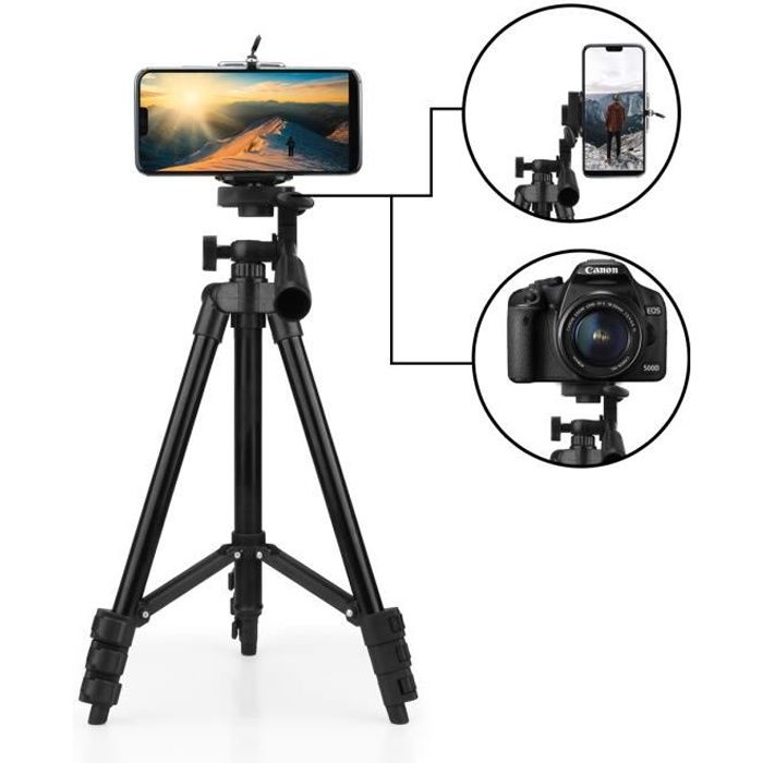 AFAITH Trépied Smartphone Trépied Appareil Photo avec Support de ...