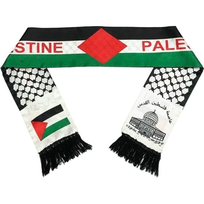 Écharpe Avec Drapeau De La Palestine Avec Imprimé Et Drapeau ...