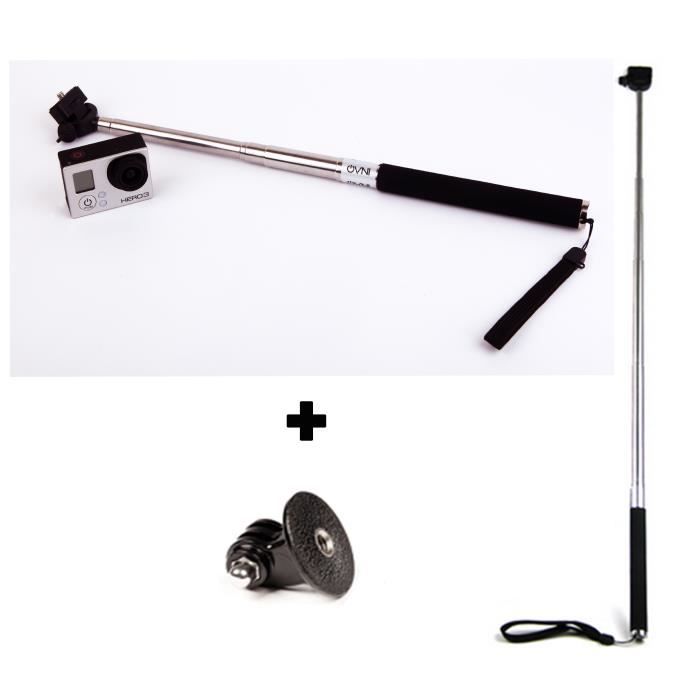 Perche selfie télescopique pour caméra OVNI - Noir - Cdiscount Appareil ...