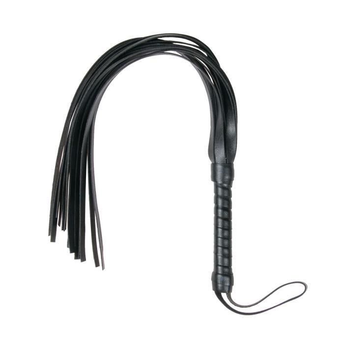 Petit martinet en cuir - Couleur Noir - Longueur 45 cm - Pour adulte ...