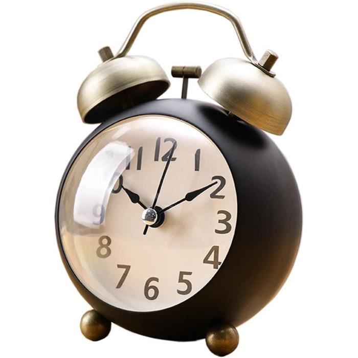 Petit Réveil Rétro En Métal 7,6 Cm Avec Clochette Sonore Pour Étudiant ...