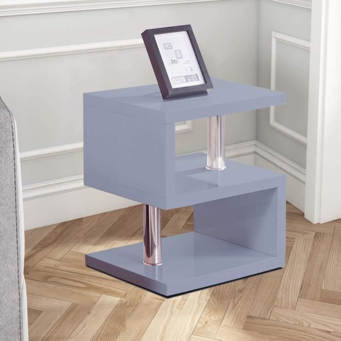 GOLDFAN Table d'appoint Bois Petite Table Basse Table de Salon ...