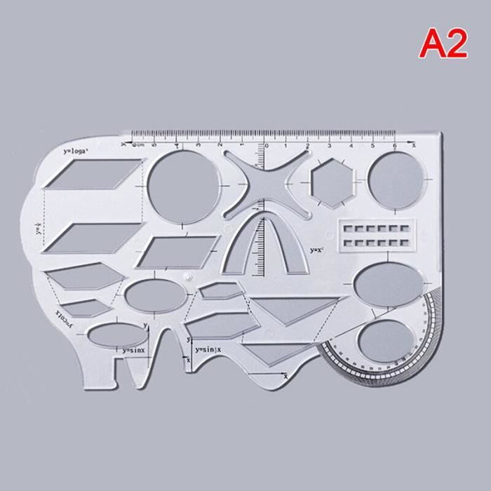 Regle - equerre,Modèle de dessin rapide multifonctionnel,créatif,doux ...