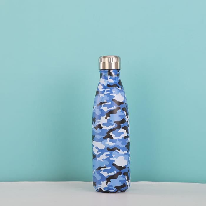 Gourde,Bouteille isotherme à Double paroi en acier inoxydable de 500ML ...