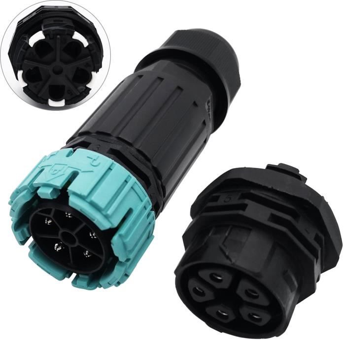 Raccord Électrique Étanches Ip68, Connecteur Étanche Extérieur, Connecteur De Prise Étanche De ...