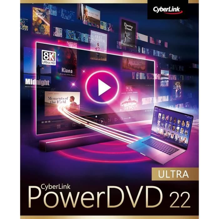 CyberLink PowerDVD Ultra 2022 PC WINDOWS ACTIVATION À VIE à télécharger - Cdiscount
