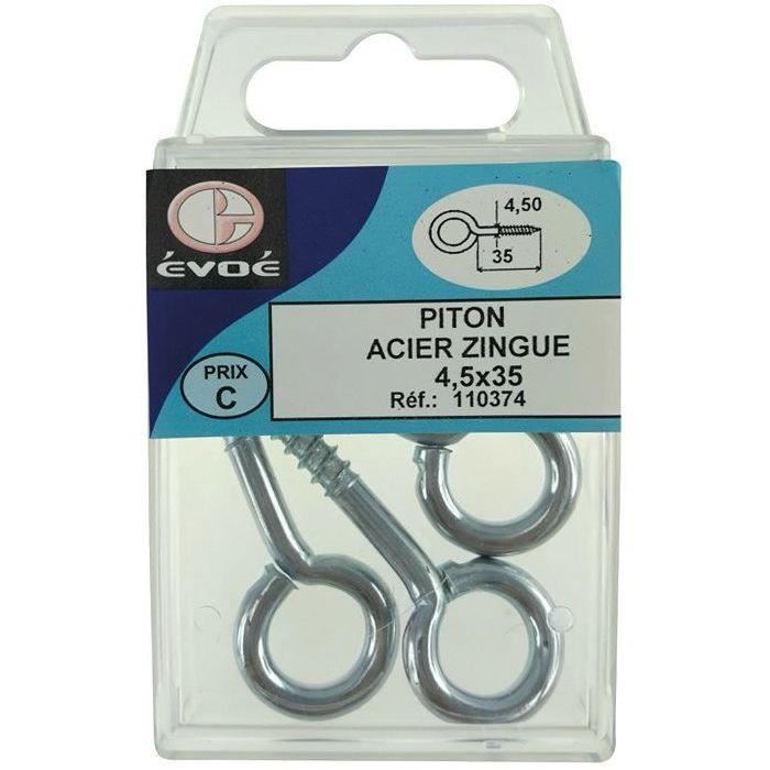 Pitons 4.5x3 acier zingué - Cdiscount Bricolage
