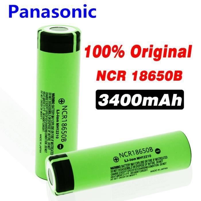 Originale Panasonic NCR18650B 3.7V 3400 Mah 18650 Batterie Rechargeable au Lithium Batteries ...