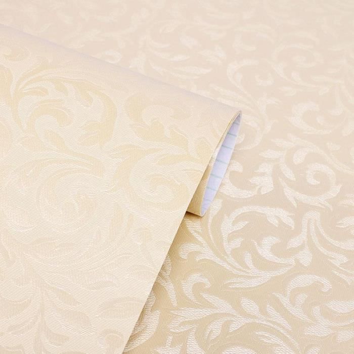 Papier peint autocollant PVC épais couleur unie étanche chambre salon fond d'écran -E01 ...