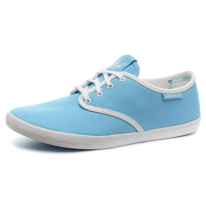 Baskets Adidas Originals Adria PS Femme - Bleu - Textile - Lacets Bleu ...