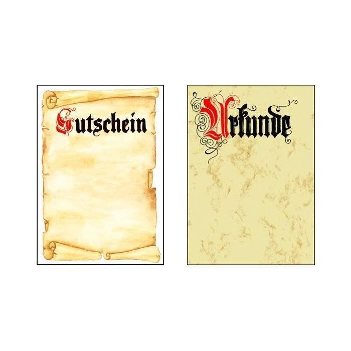 Papier Design - SIGEL - Urkunde Calligraphie - DIN A4 - 12 Blatt - 185 ...