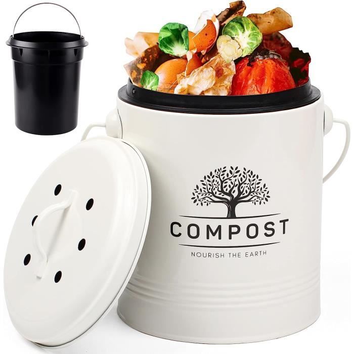 Bac À Compost De Cuisine, Bac À Compost Avec Couvercle, Seau À Compost ...