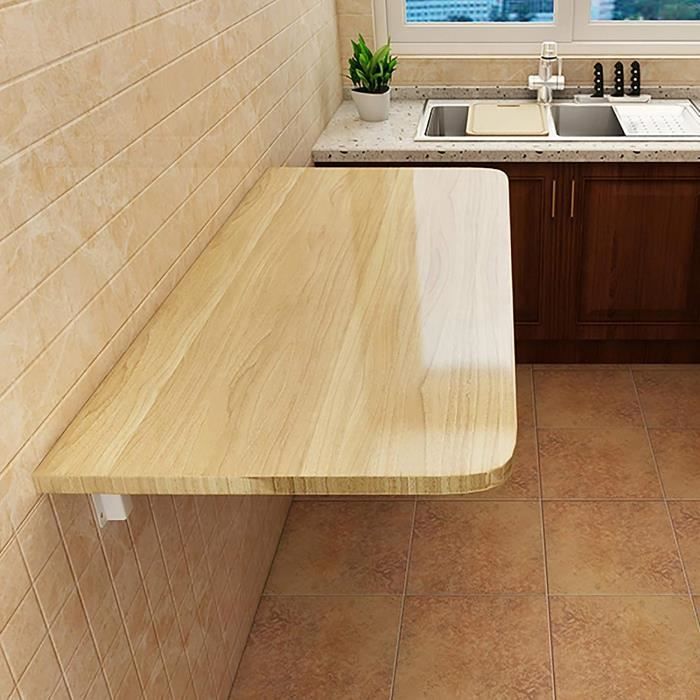 Table Murale Rabattable En Bois, Table Murale Rabattable Pliable En ...