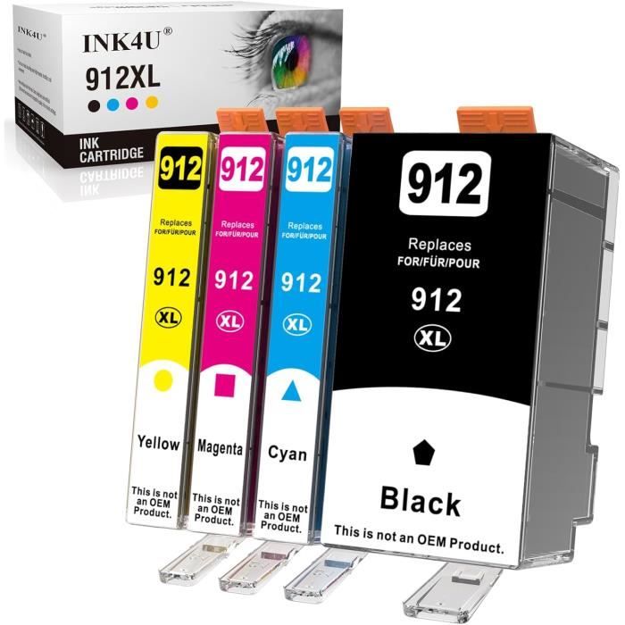912Xl Cartouches D'Encre Compatible Pour Hp 912Xl 912 Xl Pack Pour Hp Officejet Pro 8020 8022 ...