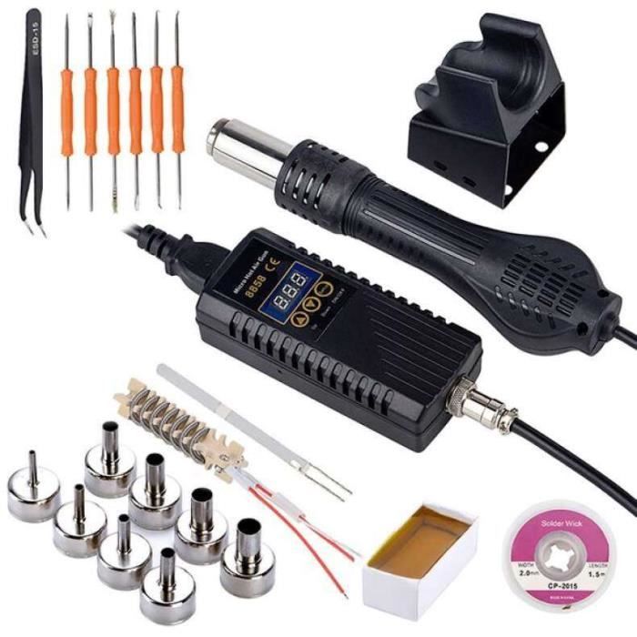 MGT14076-DECAPEUR,JCD Station de Soudure à Air Chaud, Fer à Souder à Affichage Numérique ...