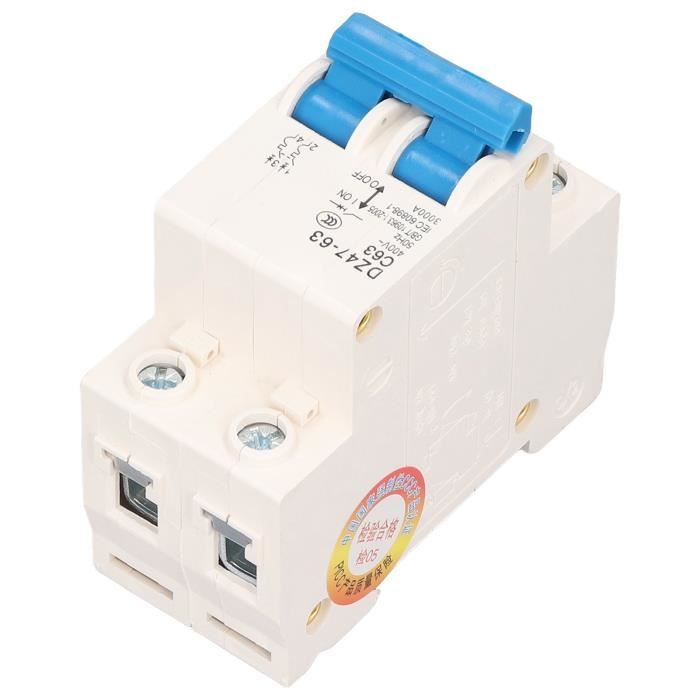 ZJCHAO Disjoncteur miniature basse tension Disjoncteur Miniature 2P haute sécurité fonctions de ...