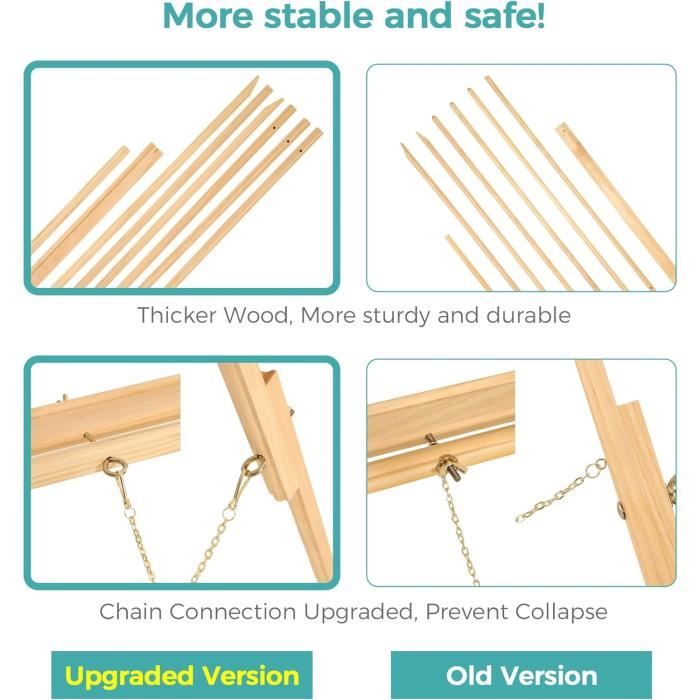 160cm H Bois Trépied Présentoir Chevalet pour Signe de Mariage, Affiche ...