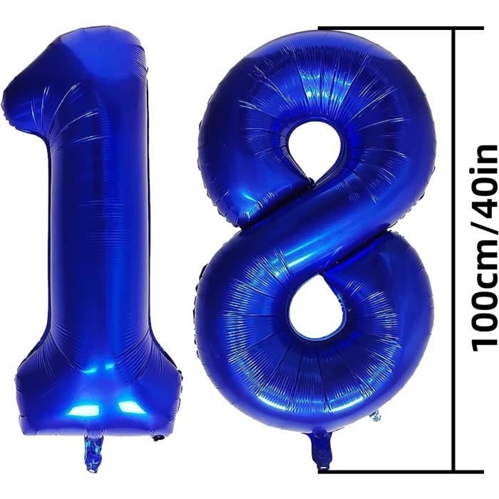 Ballon Gonflable Géant Pour Anniversaire De 18 Ans - Bleu Foncé Xxl ...