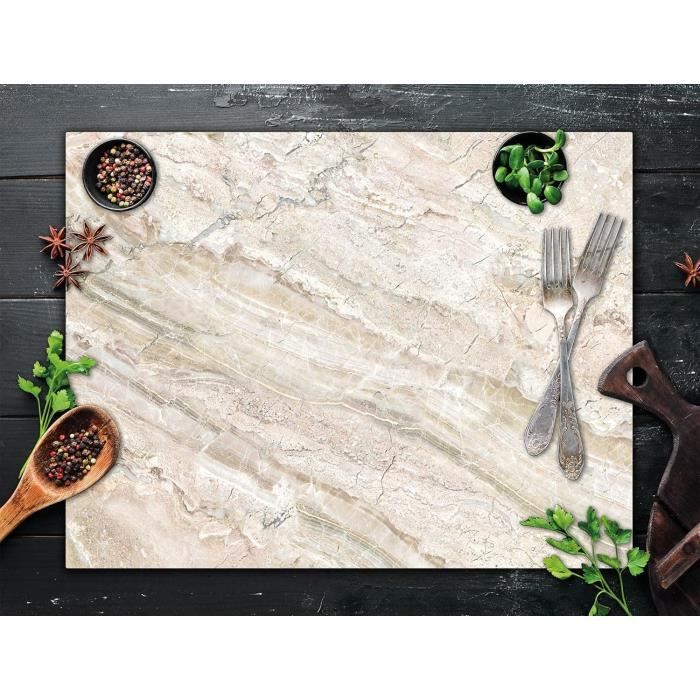 Planche À Découper En Verre Ceranfeld 1 Pièce 52 X 40 Cm, Plaque De ...