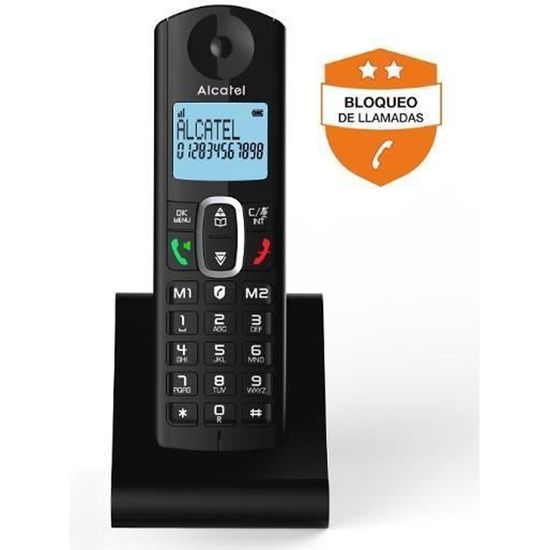 TÉLÉPHONIE, Téléphones, Téléphone sans fil, Alcatel Dect F685 Solo Noir ...
