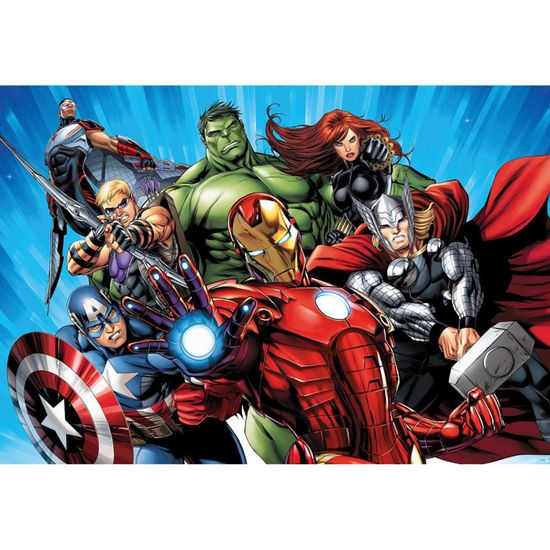 Poster intissé - MARVEL - Avengers - Rouge - 160 cm x 110 cm ...