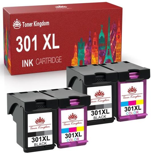 TONER KINGDOM 301XL 4 Cartouche d'encre Remanufacturées Compatibles ...
