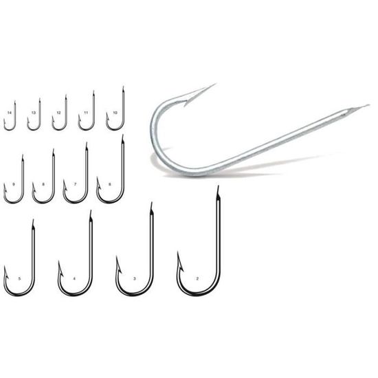 Hameçon mer VMC mer rond 9746 - Perma Steel (1000 - N°12) - Pêche - VMC ...