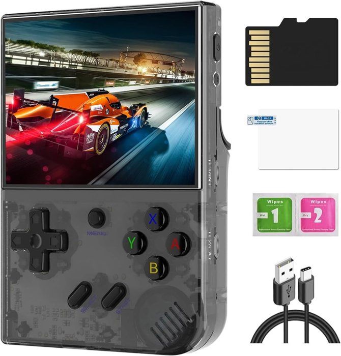 Console De Jeu Portable ANBERNIC RG35XX Plus 64G+128G "3,5 Linux 5G ...
