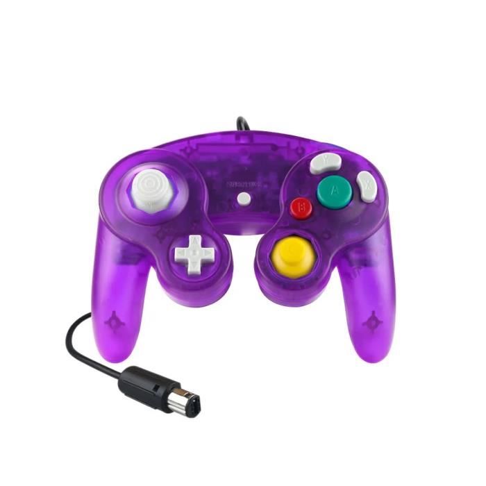 Manette de jeu NGC Joystick pour Nintendo Gamecube, coque transparente ...
