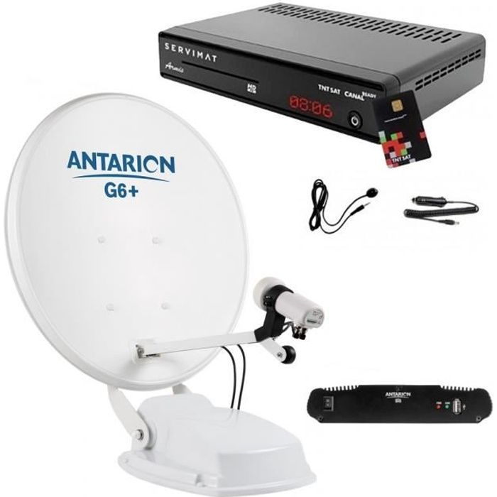 ANTARION G6+ DUO Parabole Automatique Satellite + Antenne TNT Terrestre ...