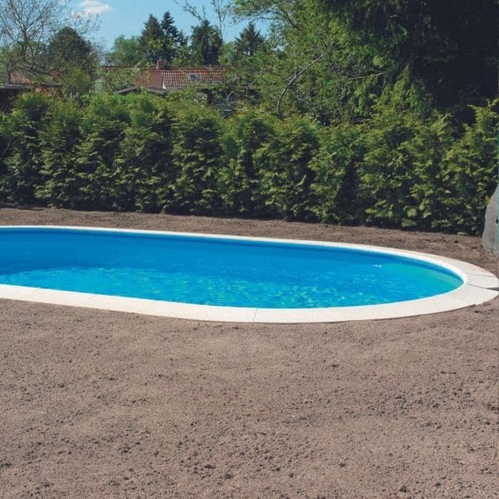 Kit Piscine Enterrable - AQUALUX - Piscine Acier - Ovale - 700 x 350 cm ...