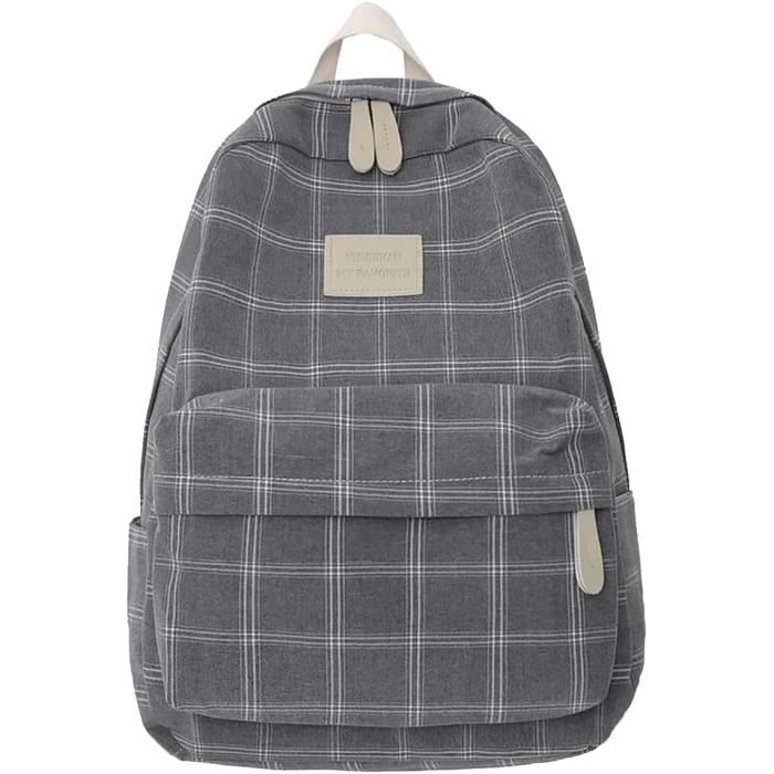 Grey Aesthetic Backpack