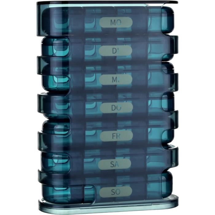 Pilulier 7 Jours | Pilulier Avec 4 Compartiments Matin, Midi, Soir ...