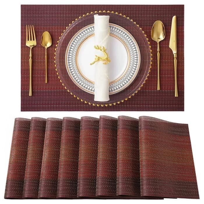 Chemin de table,Napperons tissés en bambou,tapis de Table de cuisine ...