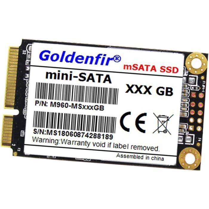Goldenfir mSATA SSD Interne Solid State Disque Dur Portable 1.8inch SSD ...