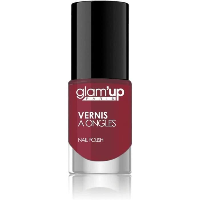 Glam'Up Paris - Vernis à ongles ultra brillance longue tenue séchage rapide N°104 Framboise - 10 ...