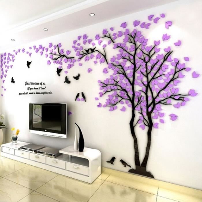 1mx2m 3D Sticker mural, Sticker muraux amovibles, Stickers muraux salon ...