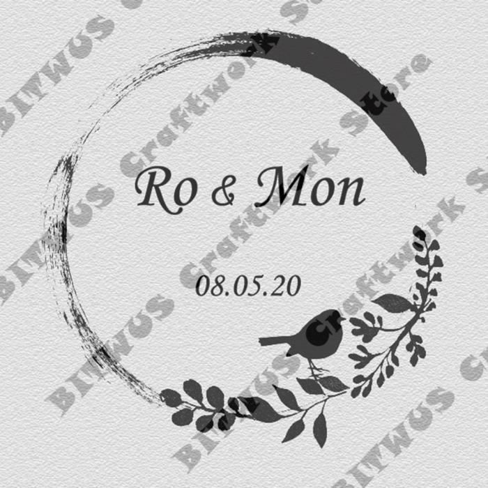 Collections - Philatelie,Timbre auto encreur personnalisé 40mm Timbre ...