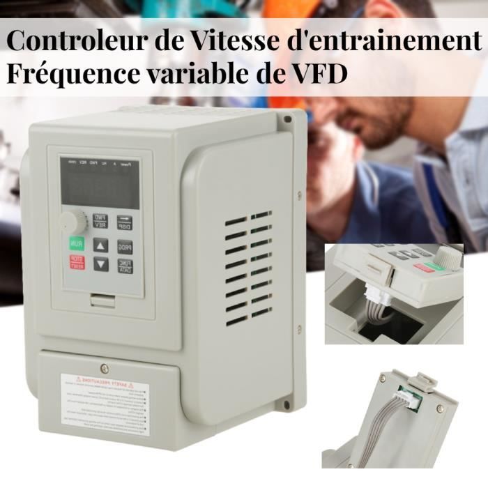 Automates, moteurs et commandes 2.2kW 220V Universel VFD Variateur de ...