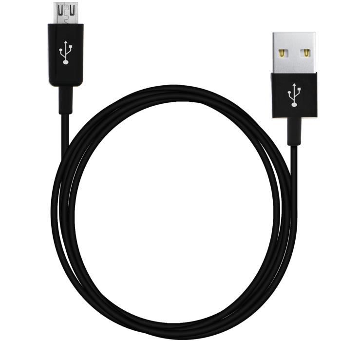 Câble USB vers Micro USB - AVIZAR - 3 Mètres - Noir - Charge et ...