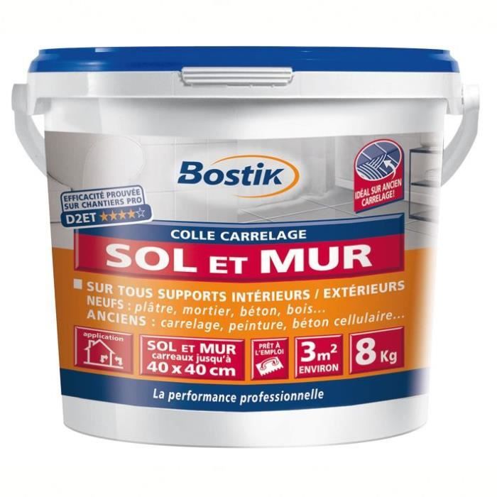 Colle pâte sol et mur seau de 8 kg - BOSTIK - 30112321 - Cdiscount ...