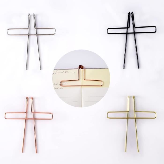 4 Pcs Metal Book Clip, Music Book Clips Et Porte - Pages, Porte ...