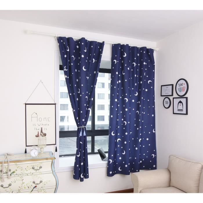DAMILY® 1.5*2.1m Rideau Ombrage Chambre Parasol Isolation-Bleu Marine ...