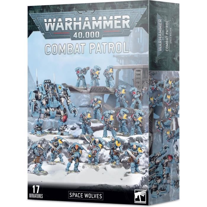 Figurine Games Workshop Warhammer 40k - Patrouille Space Wolves - Bleu ...