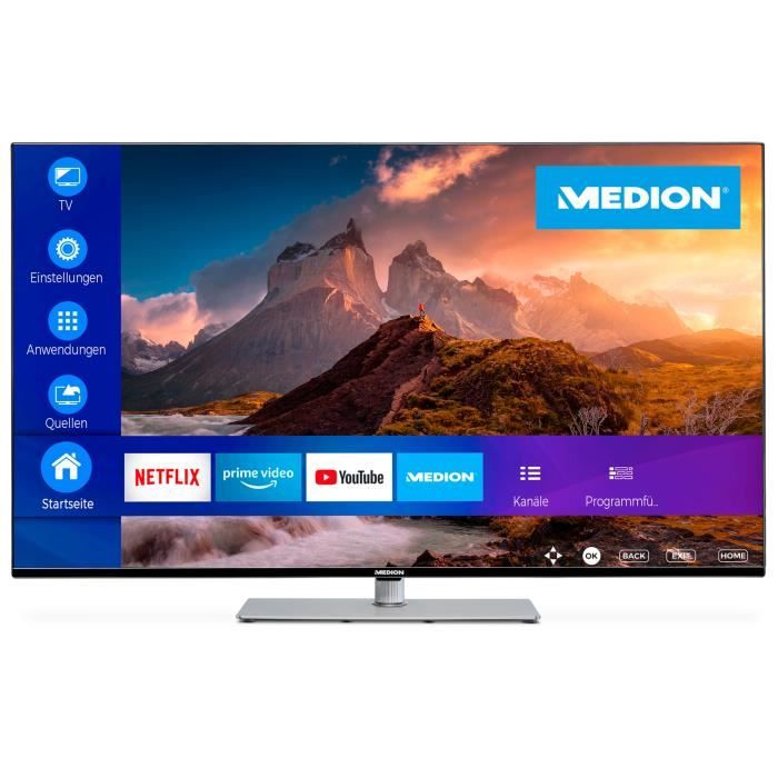 MEDION X14309 QLED Smart-TV - 108 cm (43 pouces) Ultra HD Display - HDR ...