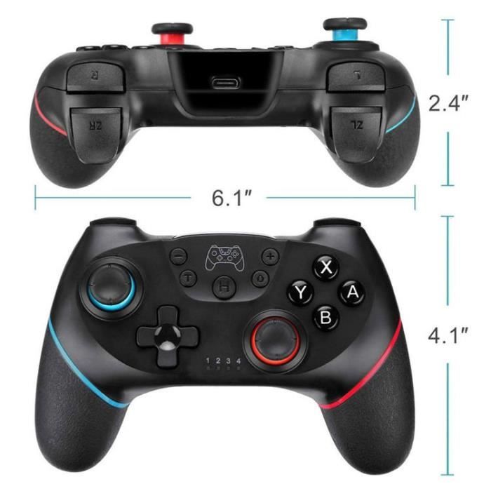 Manette sans fil pour Nintendo Switch, Bluetooth Manette Switch Pro ...