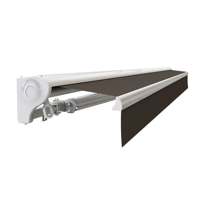 Store banne motorisé et manuel 4 x 3 m Demi coffre pour terrasse ...