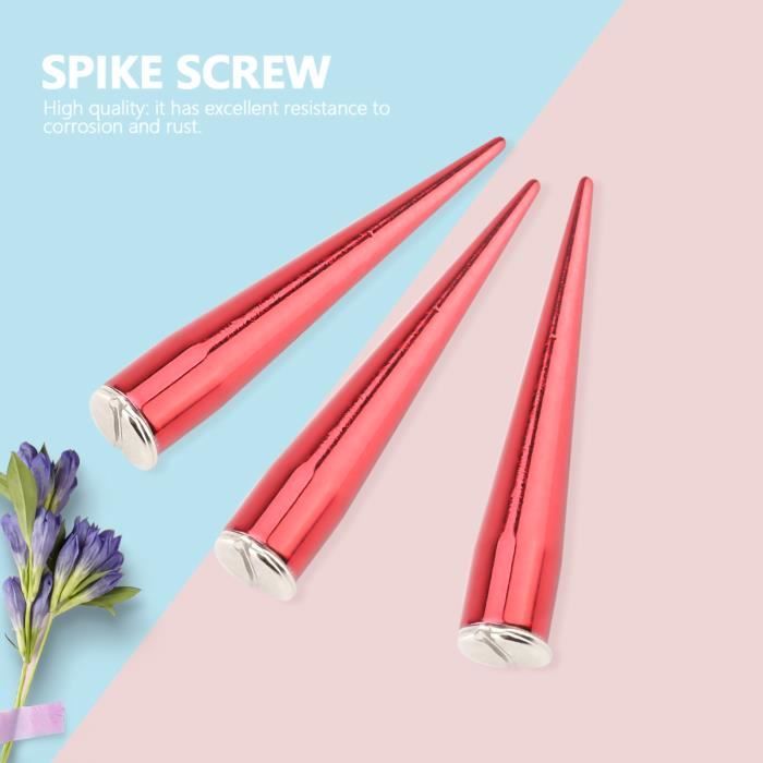 SURENHAP vis à pointes 7mm 10 ensembles de rivets et goujons à pointes ...