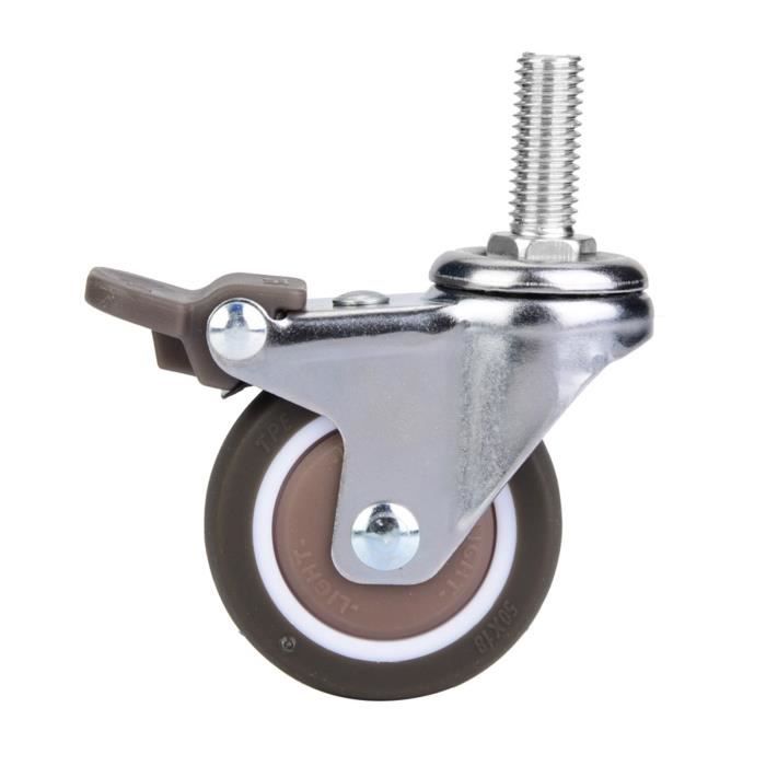 YOSOO roue de chariot Roue de roulette universelle en caoutchouc TPE ...